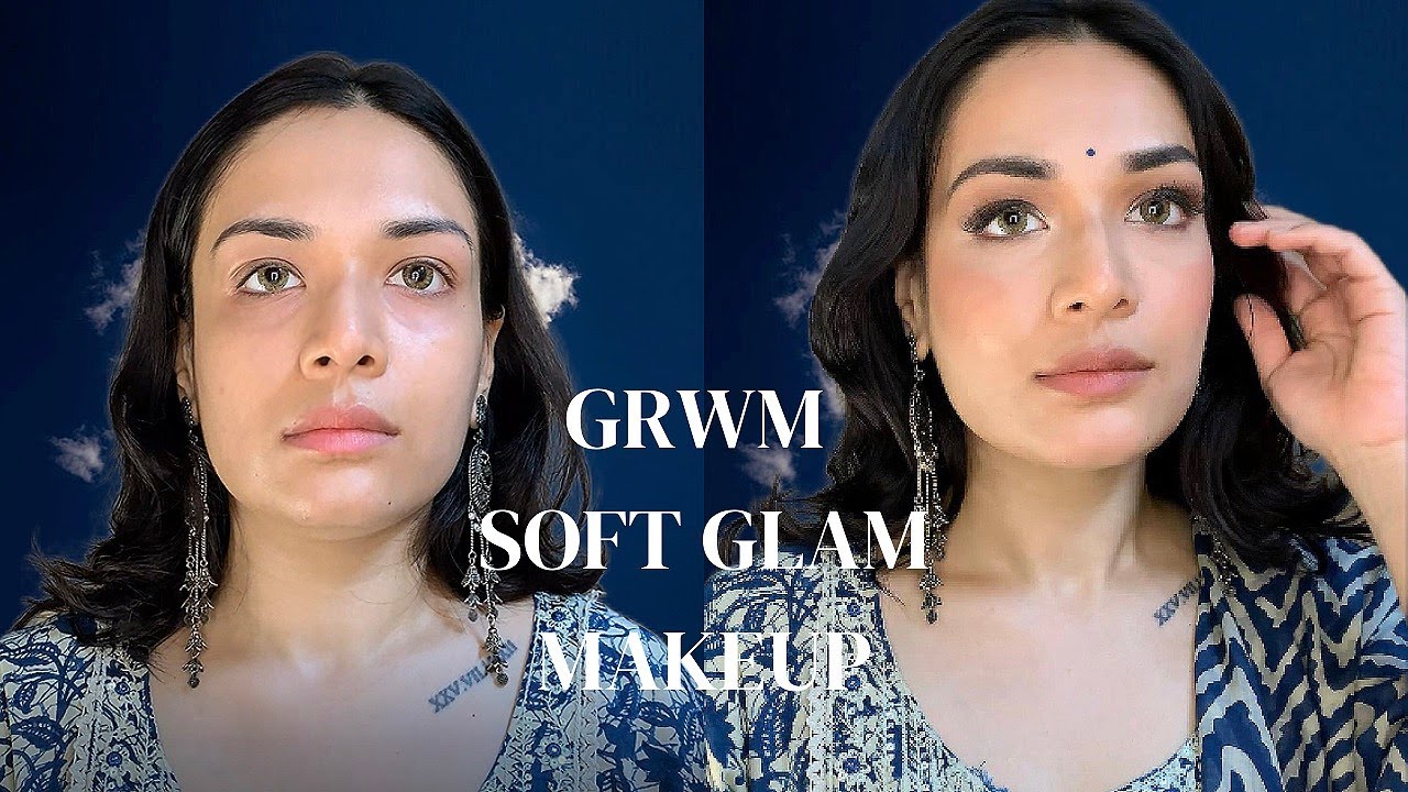 GRWM: Soft Glam Makeup | Natural Glow Makeup Tutorial | Silent ASMR Makeup Riti Beauty - YouTube