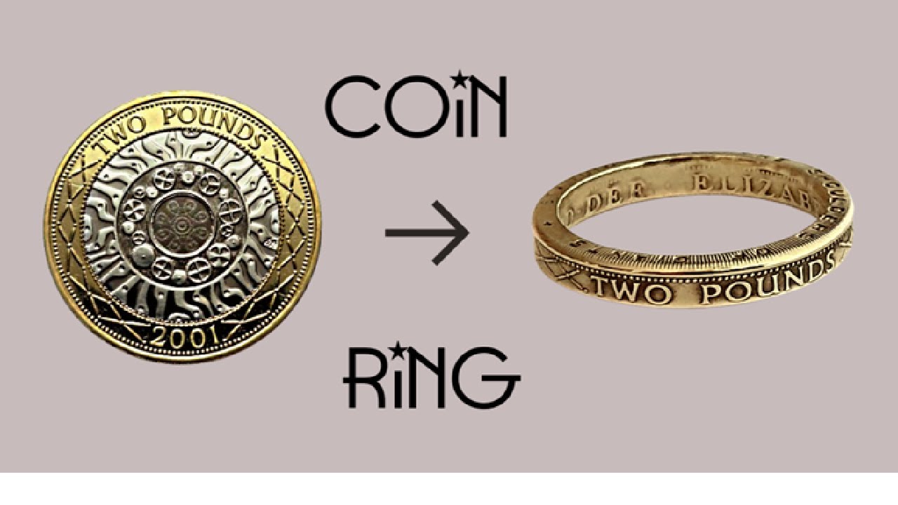 Making a Ring from a 2 Pounds Coin - YouTube