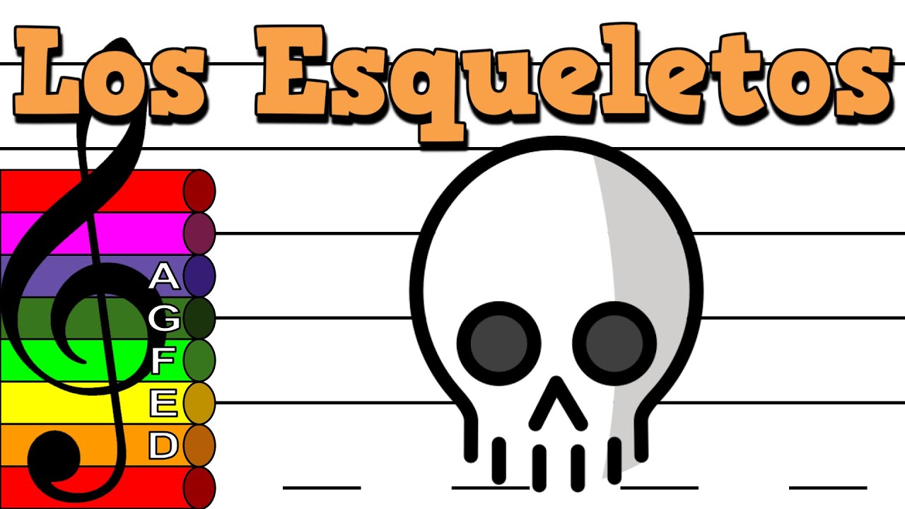 Los Esqueletos - Treble Clef Boomwhacker Play Along - YouTube