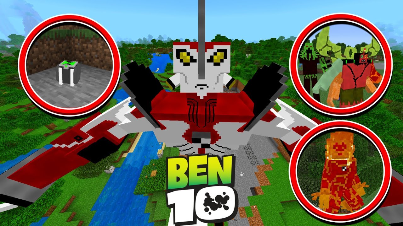 A MELHOR ADDON DE BEN 10 *survival* VOLTOU!! PARA O MINECRAFT PE! - YouTube