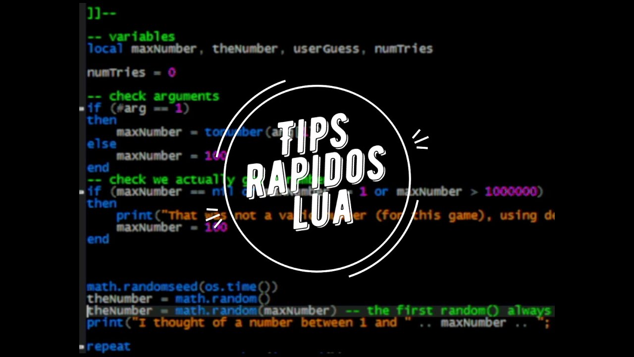 Tips rapidos en Lua / return - YouTube