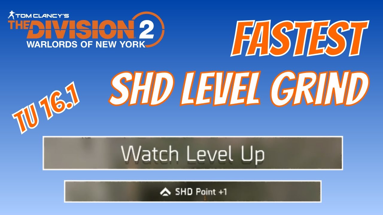 The Division 2 | Fastest SHD Level Grind - YouTube