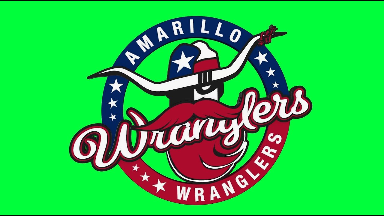 Amarillo Wranglers NAHL Green Screen Logo Loop Chroma Animation - YouTube