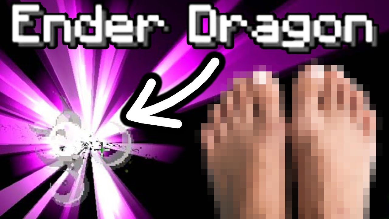 How I beat Minecraft using ONLY my feet - YouTube