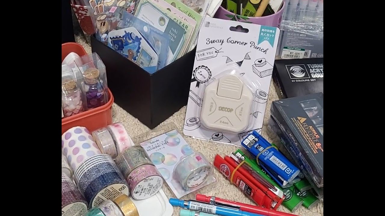 Art, Stationary, and Goodie Haul from South Korea and Japan - YouTube