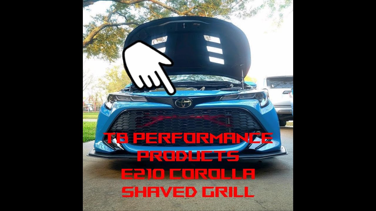 E210 Corolla Shaved Grill for TB Crash Bar - YouTube