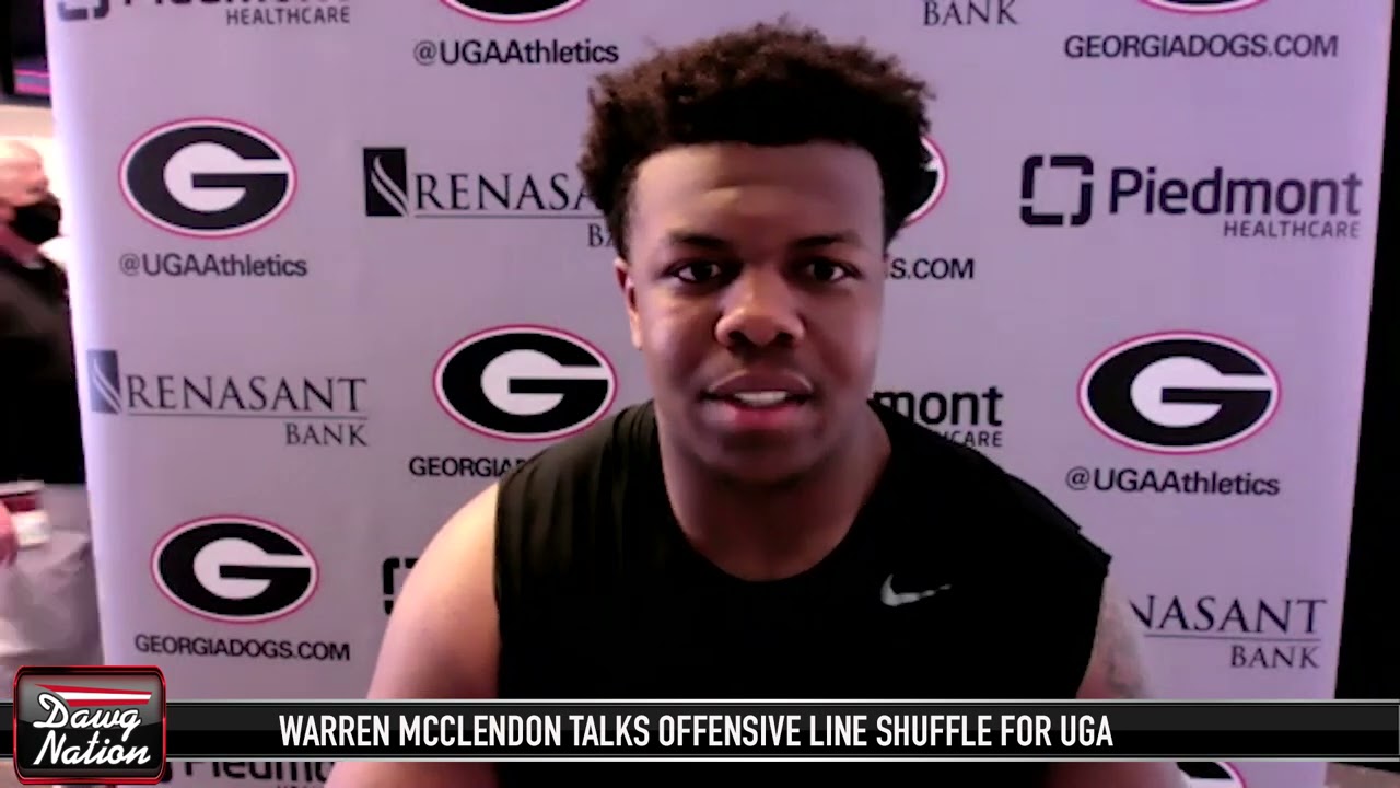 Warren McClendon discusses performance of UGA offense on G-Day - YouTube