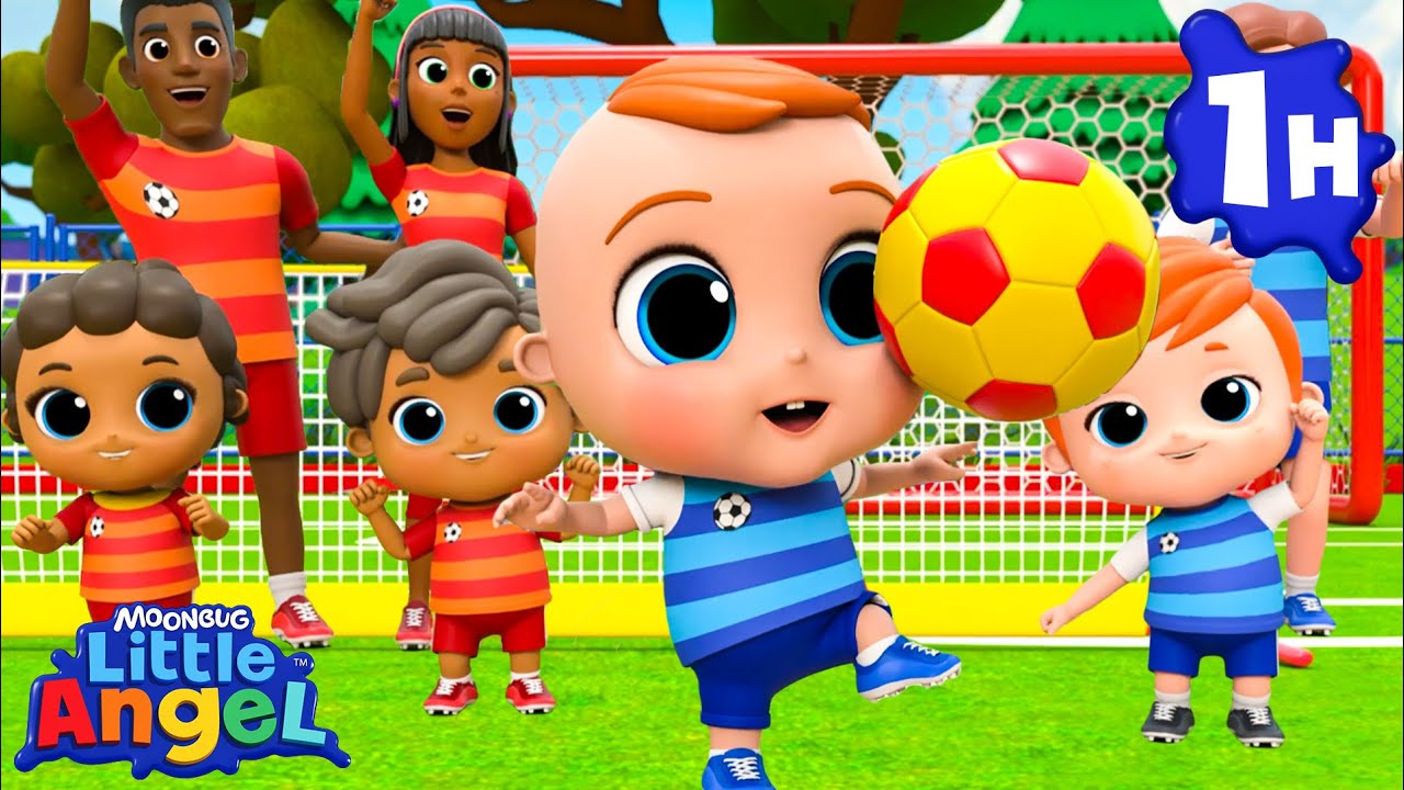 Football & Friends | Little Angel | Dance Party Songs 2024 🎤 Sing and ...