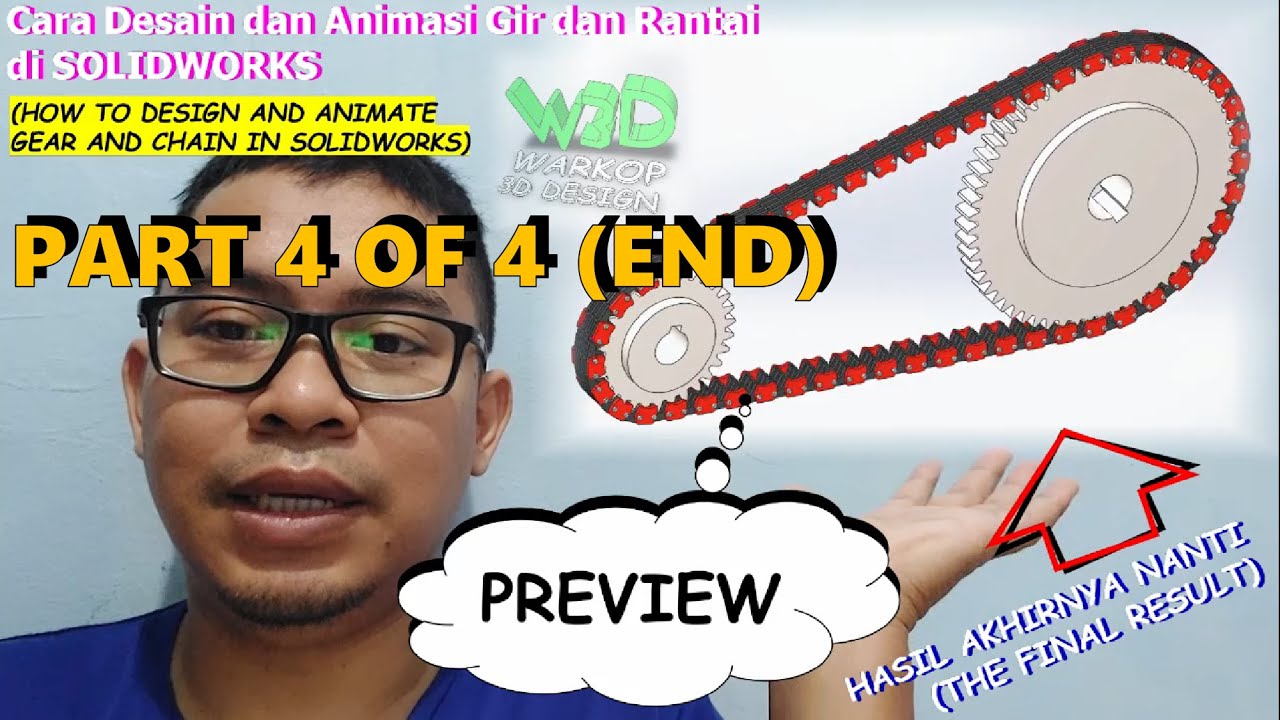 SW TUTORIAL | Cara Desain dan Animasi Gir dan Rantai (PART 4 OF 4 ...