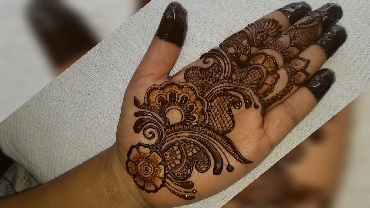 mehndi design simple |palm mehndi design easy| sunder mehndi design ...