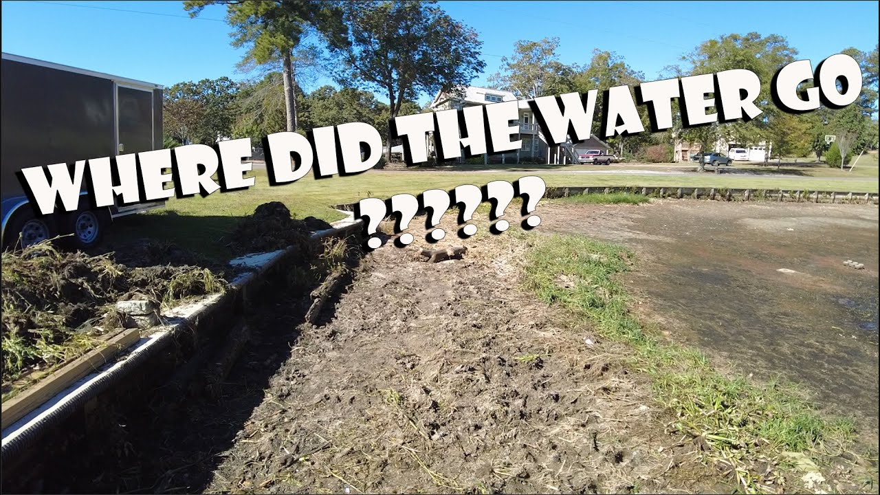 They are draining the lake!! - YouTube