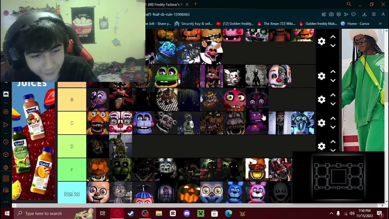 my fnaf tier list 2023 - YouTube