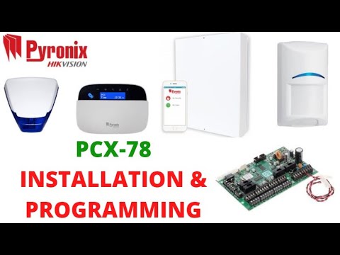 How to install and configure Pyronix- Hikvision PCX-78 alarm system - YouTube