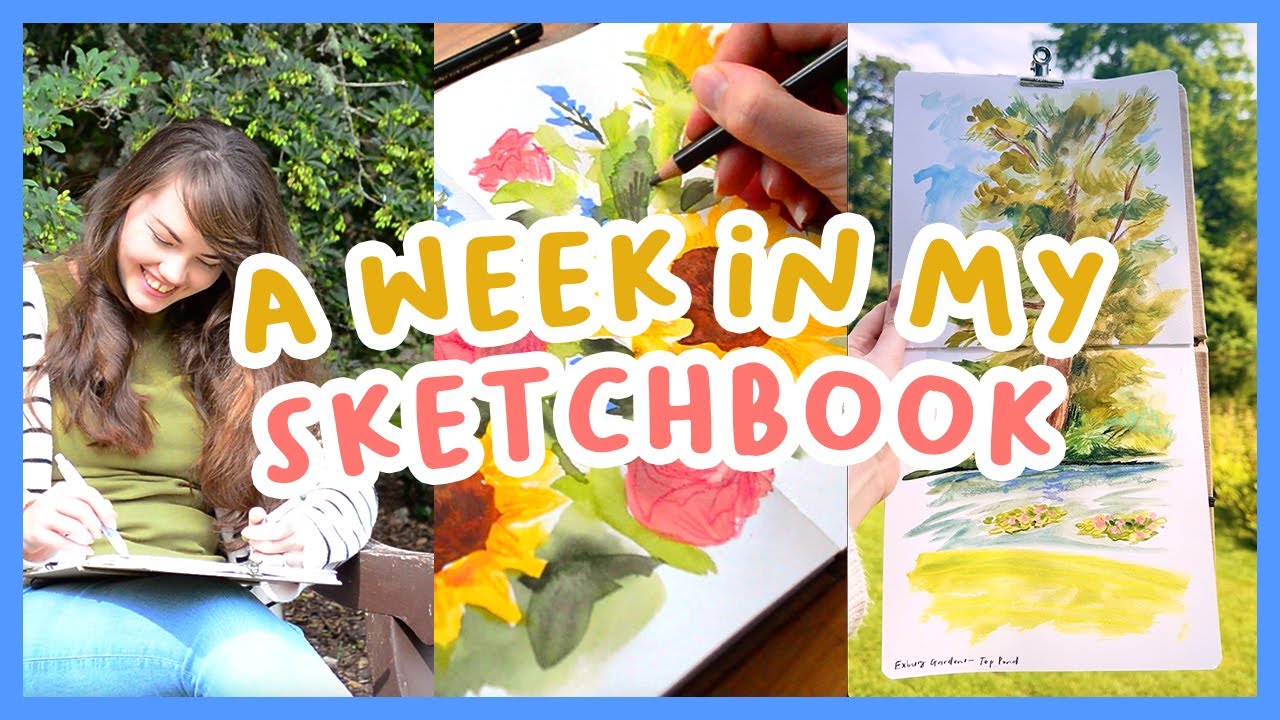Lots of sketchbook painting! Watercolor & mixed media art 🎨 - YouTube