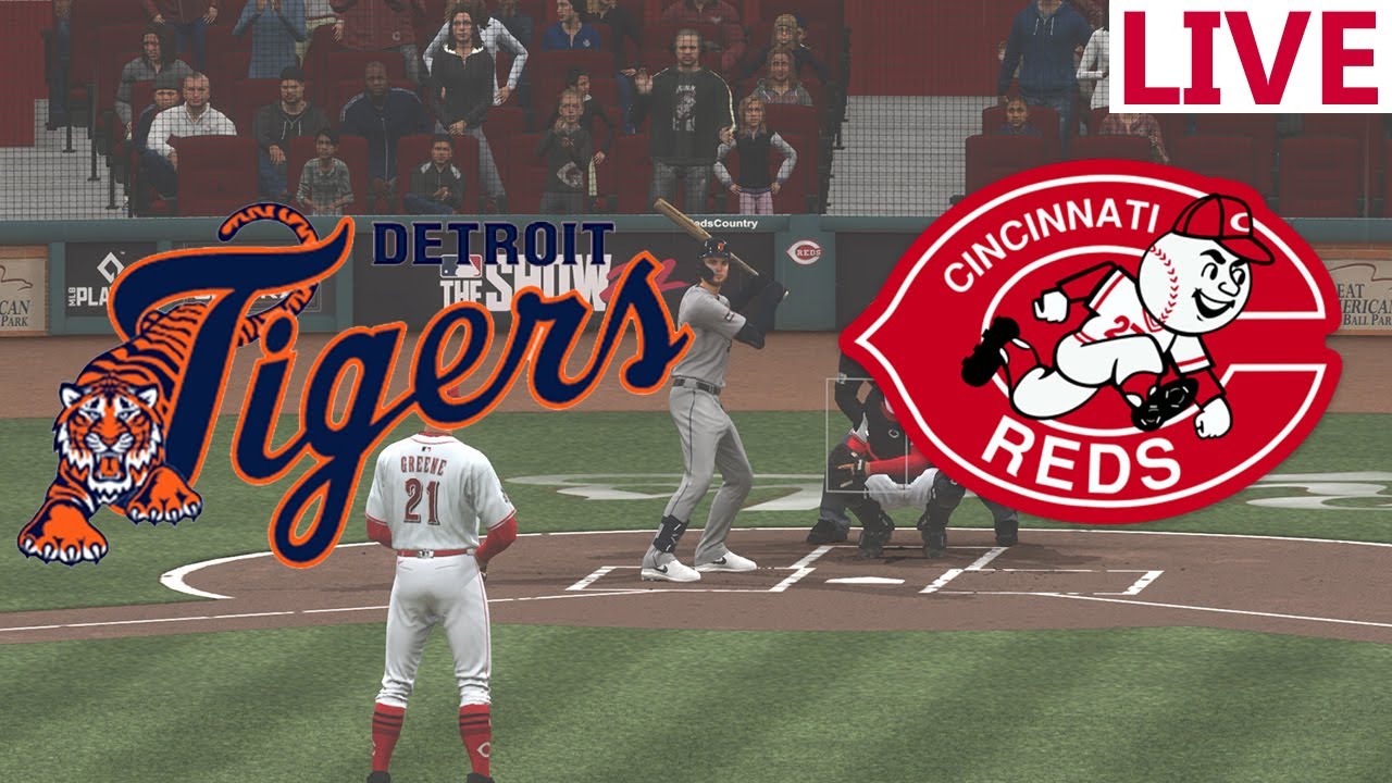 🔴LIVE MLB 🔴Detroit Tigers vs Cincinnati Reds/ MLB the show 24 Gameplay ...