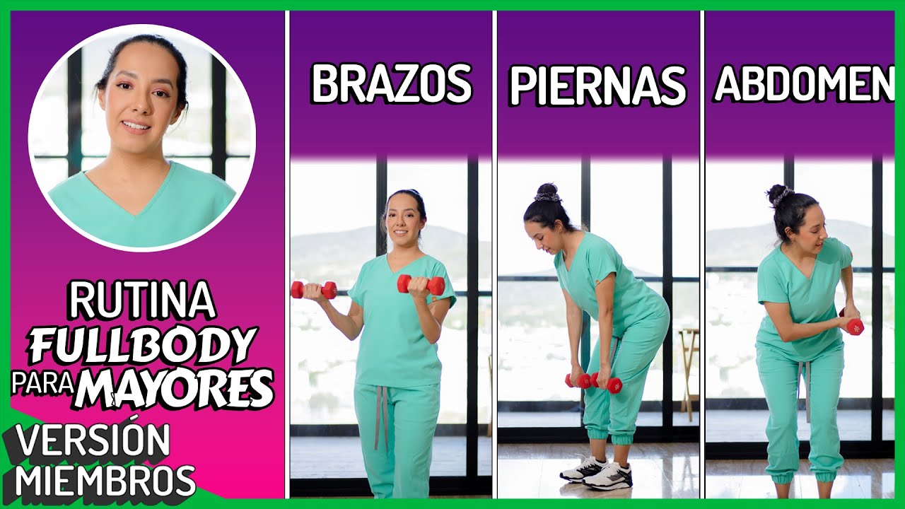 (Versión Miembros) Ejercicios para Adultos Mayores: Ganar FUERZA y MÚSCULO - YouTube