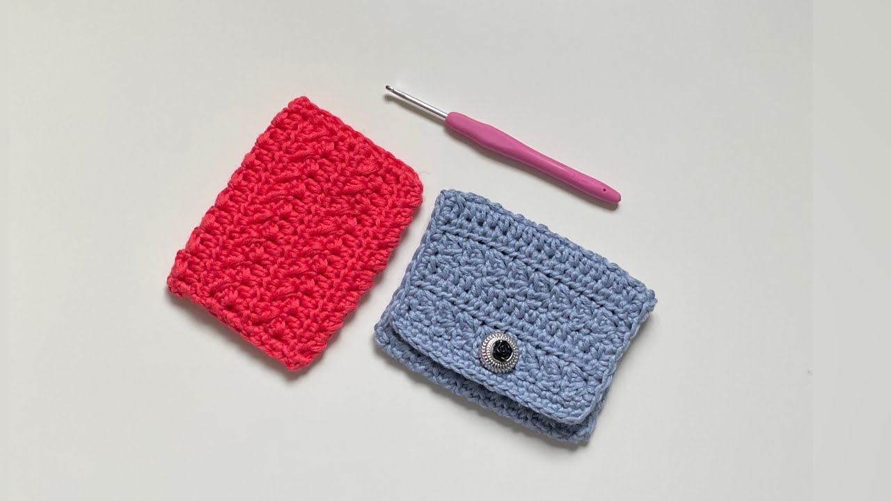 Crochet - Card Wallet/Card Holder - Beginners’ Friendly Pattern - YouTube