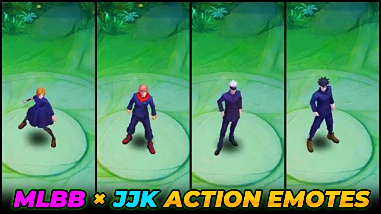 All New Jujutsu Kaise Action Emotes | MLBB × JJK - YouTube