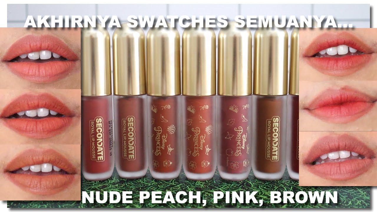 SECONDATE DISNEY PRINCESS ROYAL LIP MOUSSE SWATCHES | ARCHERY + DREAMY ...