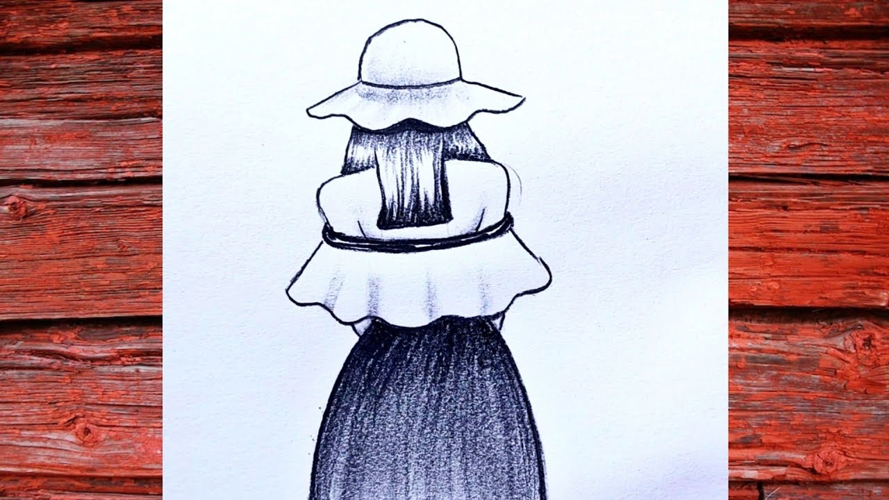 How to draw a girl step by step/ Pencil drawing tutorials for beginners ...