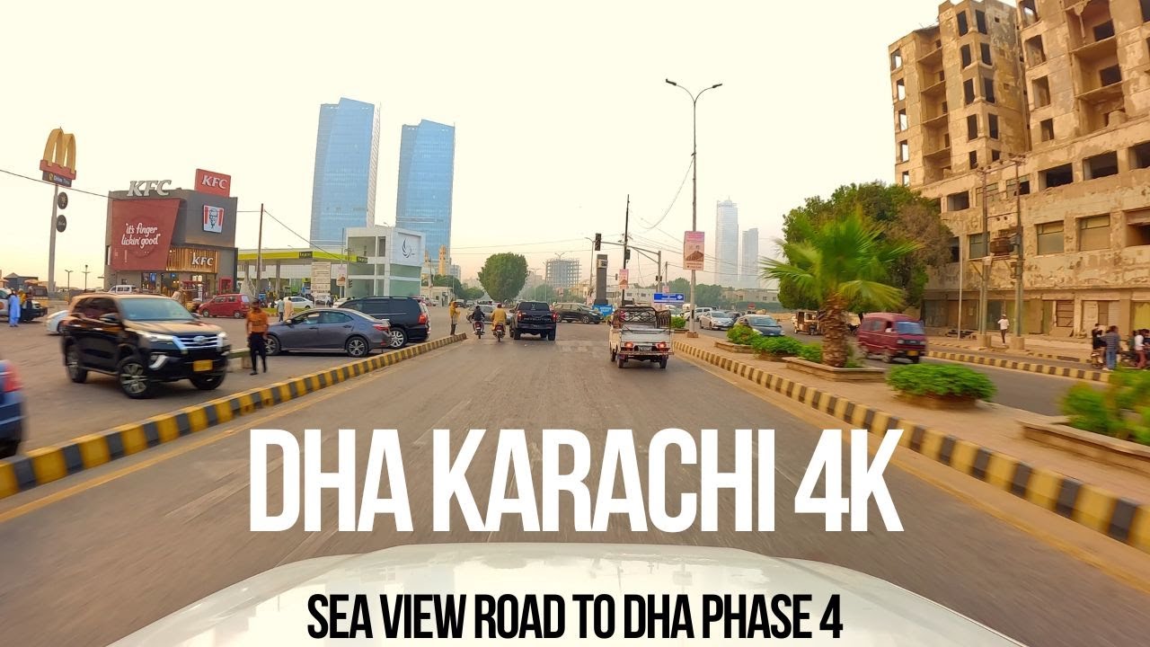 DHA Karachi 4K Karachi Street View Karachi Drive 4K - YouTube