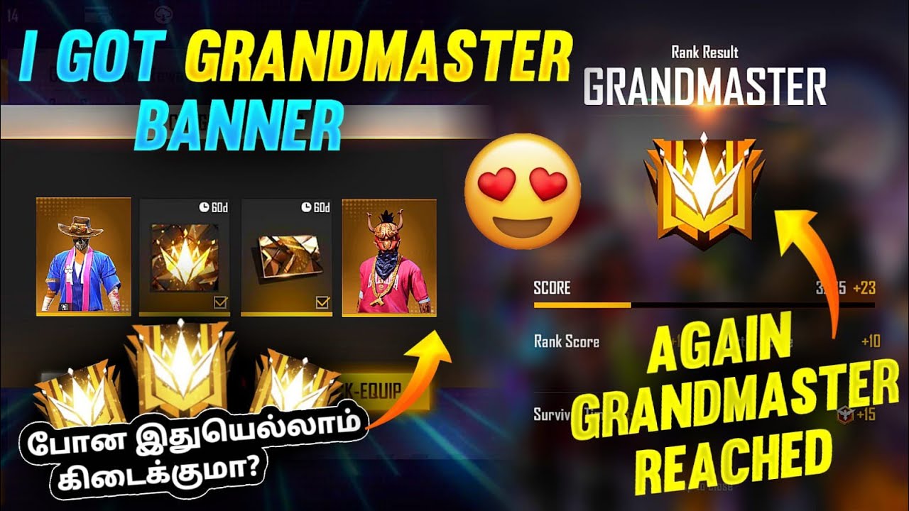 I GOT GRANDMASTER BANNER | AGAIN REACHED GRANDMASTER | என்னடா REVIVE ...