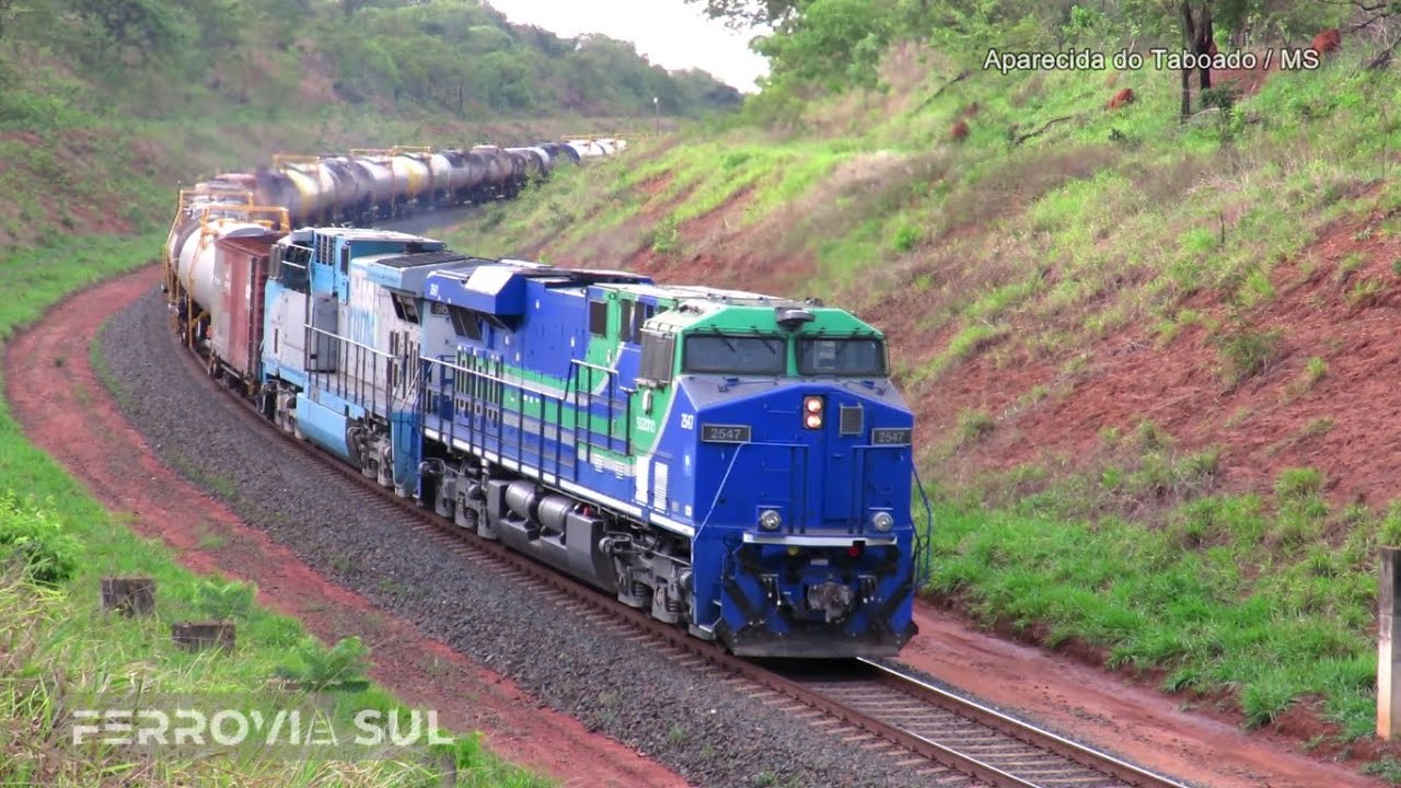 Tanqueiro Rumo no KM 0 da Ferronorte - YouTube