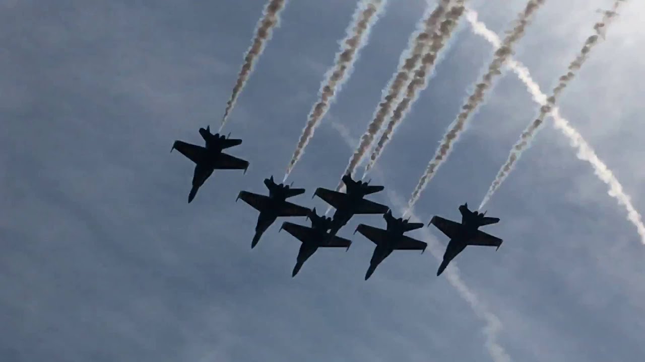 Blue Angels Flying Over Downtown Nashville, TN - June 2, 2016 - YouTube