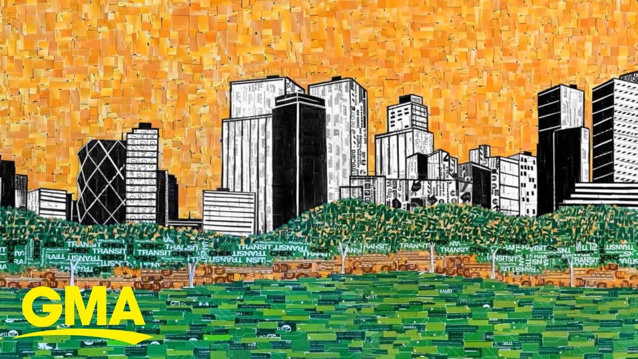 Artist uses NYC MetroCards to create art - YouTube