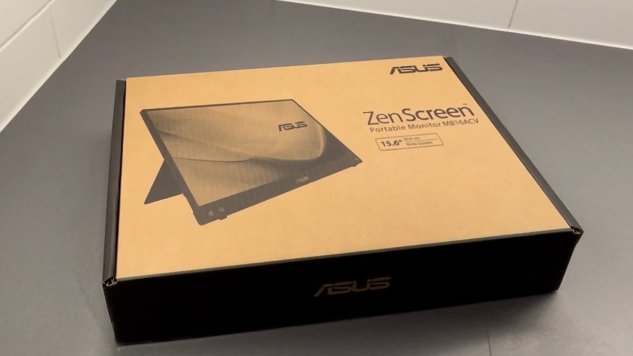 ASUS ZenScreen MB16ACV unboxing - YouTube