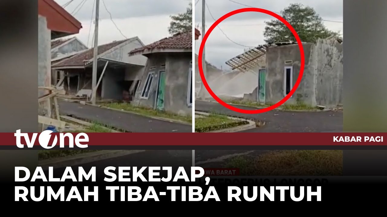 Rumah Runtuh Nyaris Rata dengan Tanah Akibat Tergerus Longsor | Kabar ...