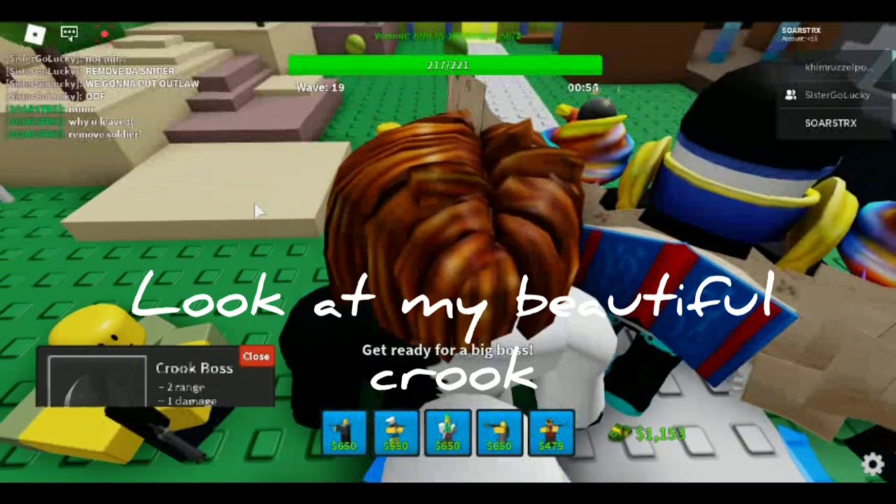 Playing TDS in Map Crossroad! (Tower defense simulator #2 ) - YouTube