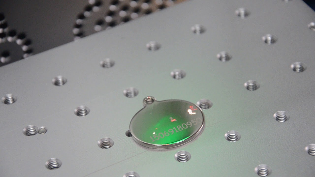 Portable laser gobo engraving machine - YouTube