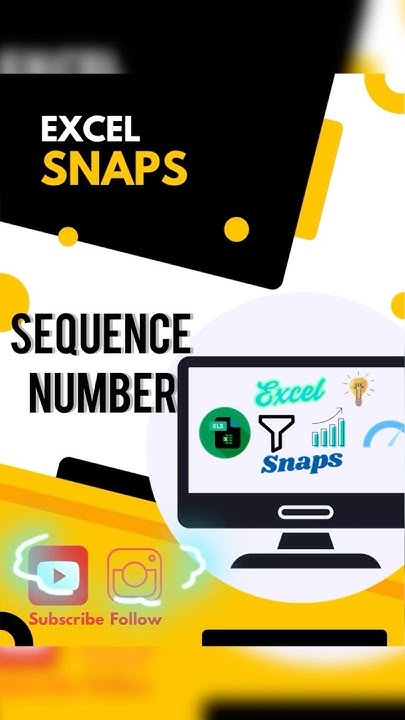 How to get Sequence Number in Excel || Sequence Number in Excel || #excel #exceltips # ...