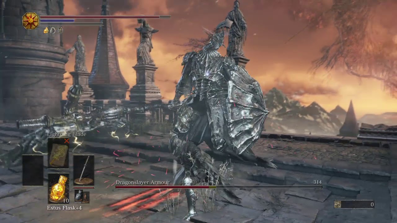 [Dark Souls 3] My First Boss in Lothric Castle, Dragonslayer Armour ...