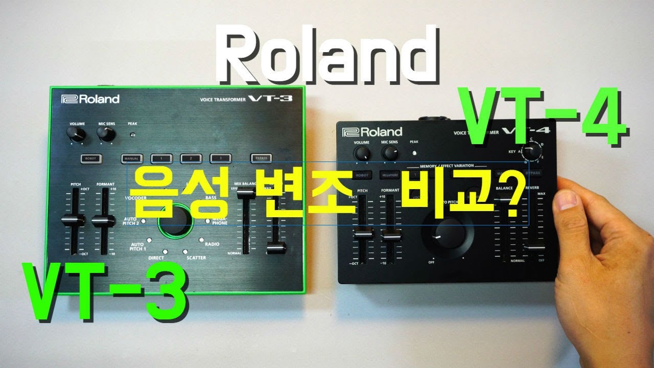 완성형 음성 변조 롤랜드 VT-4 Roland VOICE TRANSFORMER Roland VT-4 + Roland VT-3 ...