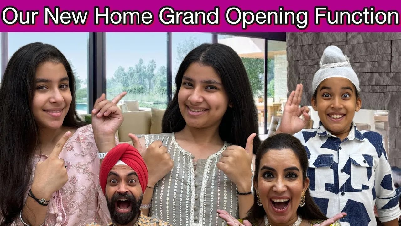 Our New Home Grand Opening Function | RS 1313 VLOGS | Ramneek Singh ...