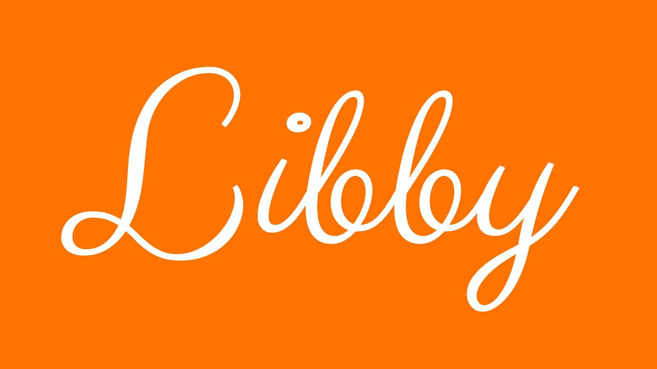 Learn how to Sign the Name Libby Stylishly in Cursive Writing - YouTube