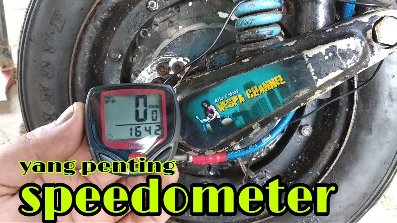 speedometer sepeda untuk speda motor - YouTube