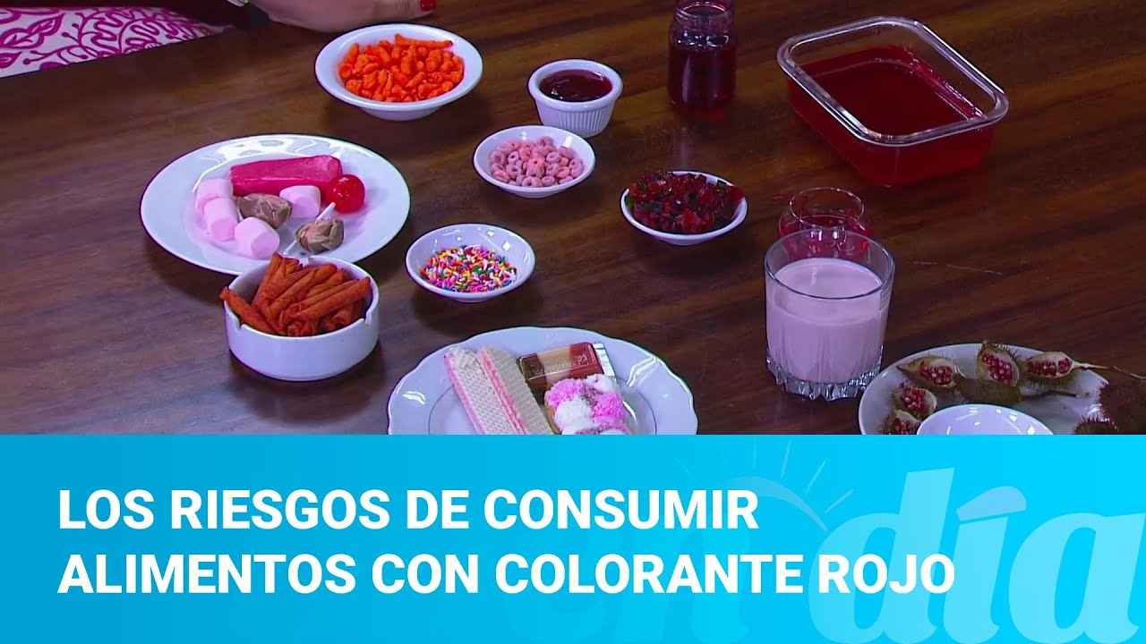 Los riesgos de consumir alimentos con colorante rojo - YouTube