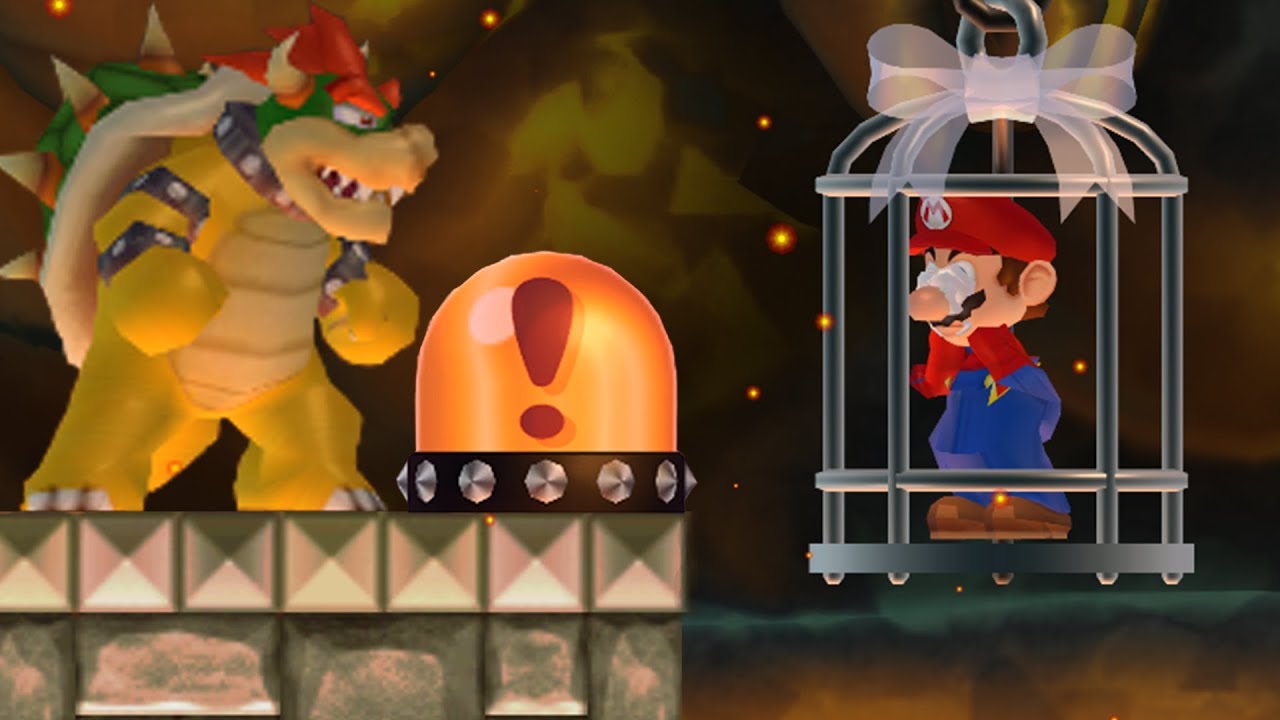 New Super Mario Bros. Wii - Bowser wants to rescue Mario - YouTube