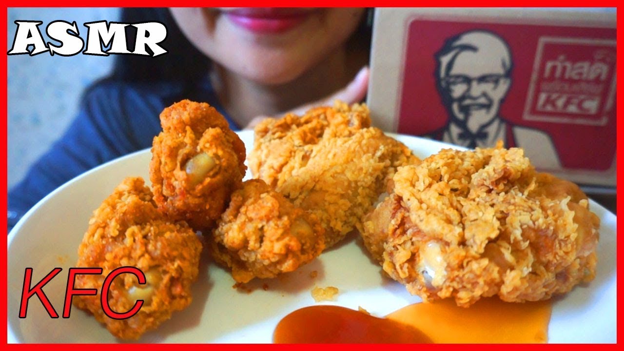 ASMR KFC THAILAND SPICY FRIED CHICKEN(EATING SOUNDS) NO TALKINK/Enjoy ...