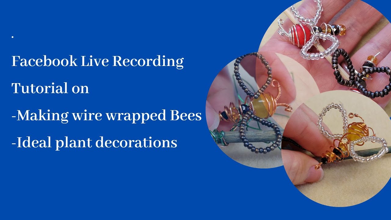 Wire wrapped Bees tutorial - YouTube