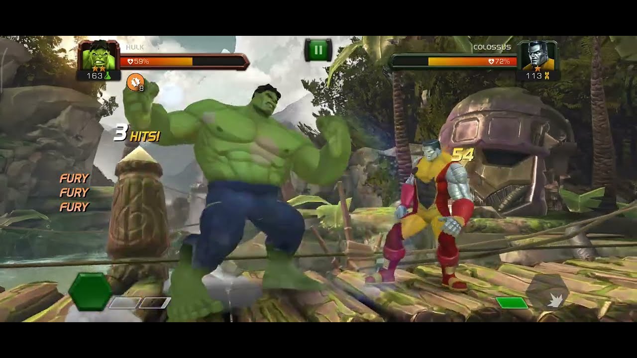Hulk vs Colossus #superherobattles #marvel - YouTube