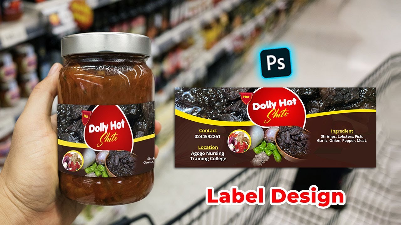 How To Design Shito Label |Product Label Design with Photoshop 2024 ...