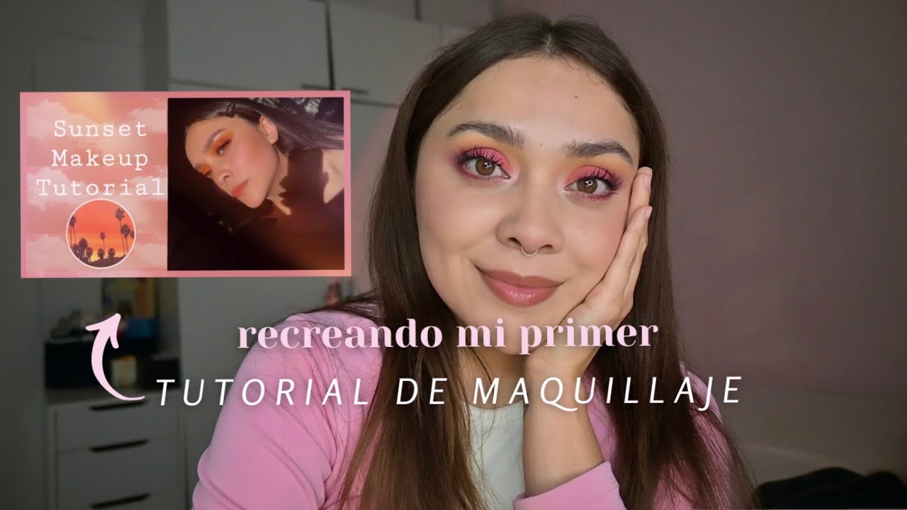RECREANDO MI PRIMER TUTORIAL DE MAQUILLAJE | alexia torres 🧸💗 - YouTube