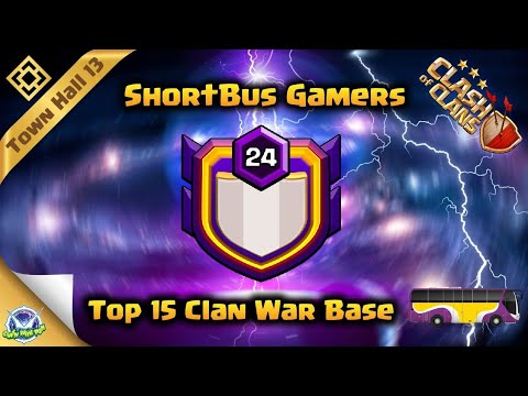 ShortBus Gamers Base Th13 | Top American Clan War Bases Th13 | SBG War ...