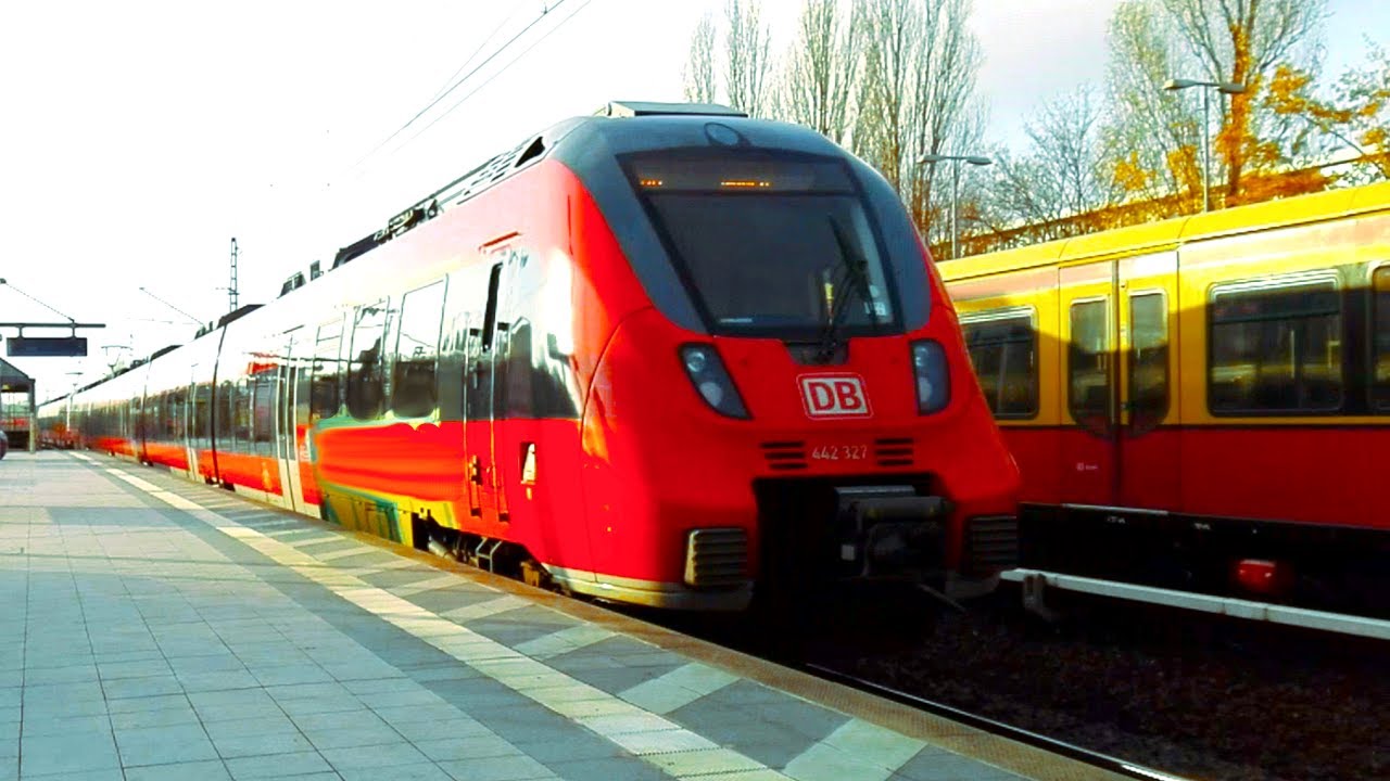 🚊 DB BOMBARDIER TALENT 2 departing BERLIN-JUNGFERNHEIDE - YouTube