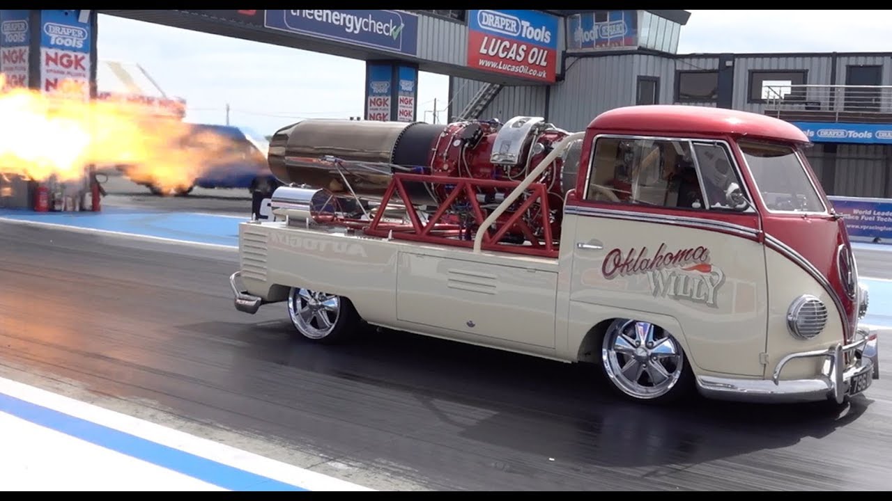 Oklahoma Willy Jet Bus - DAS Auto Show 2019 - 11.36 @ 142mph - YouTube