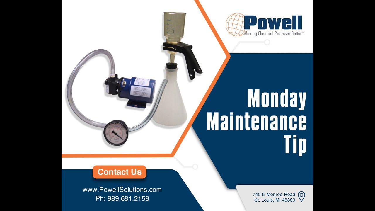 Powell Maintenance Tip: Bleach Test Part 2 - YouTube